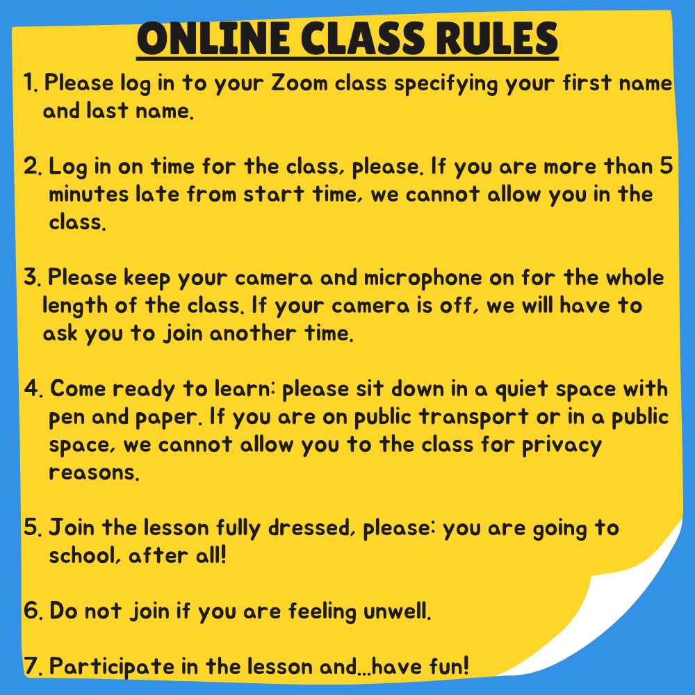 Online Classes: Rules and Resources – Islington Centre for Refugees and ...